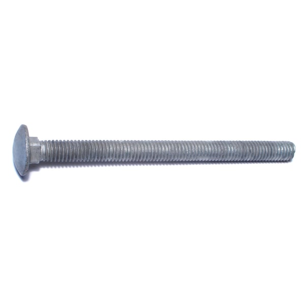 Midwest Fastener 3/8"-16 x 5" Hot Dip Galvanized Grade 2 / A307 Steel Coarse Thread Carriage ...